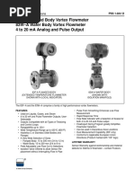 Flowirl 8700 | PDF | Flow Measurement | Gases