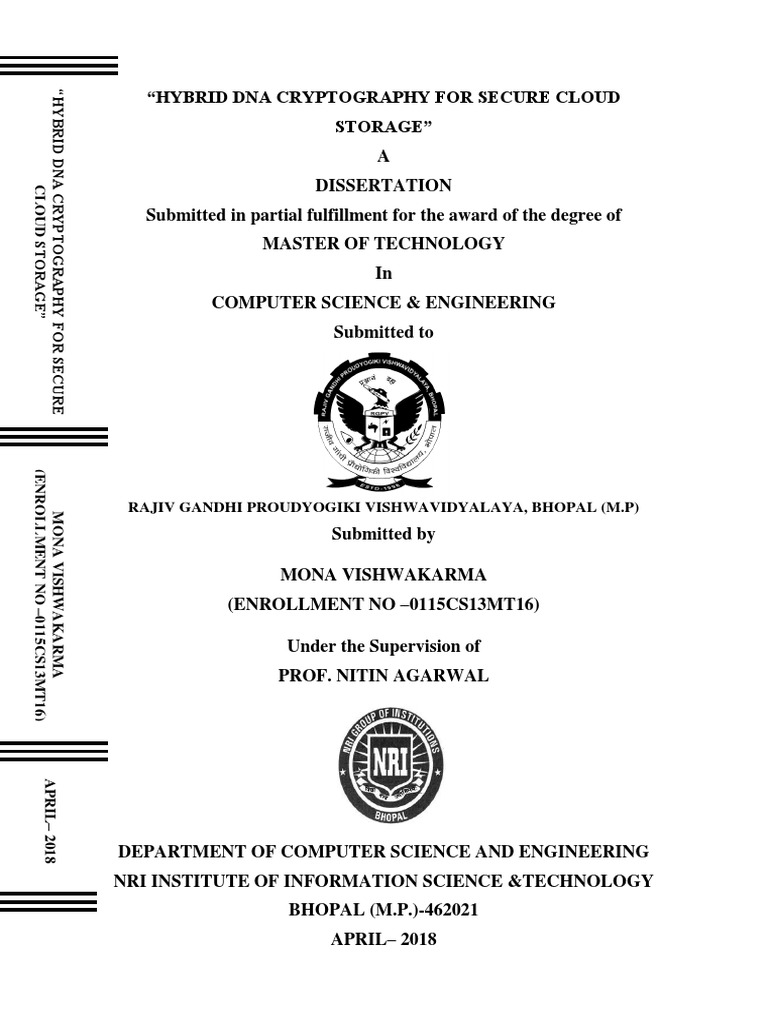 Hybrid Dna Cryptography For Secure Cloud | PDF | Qualifications ...