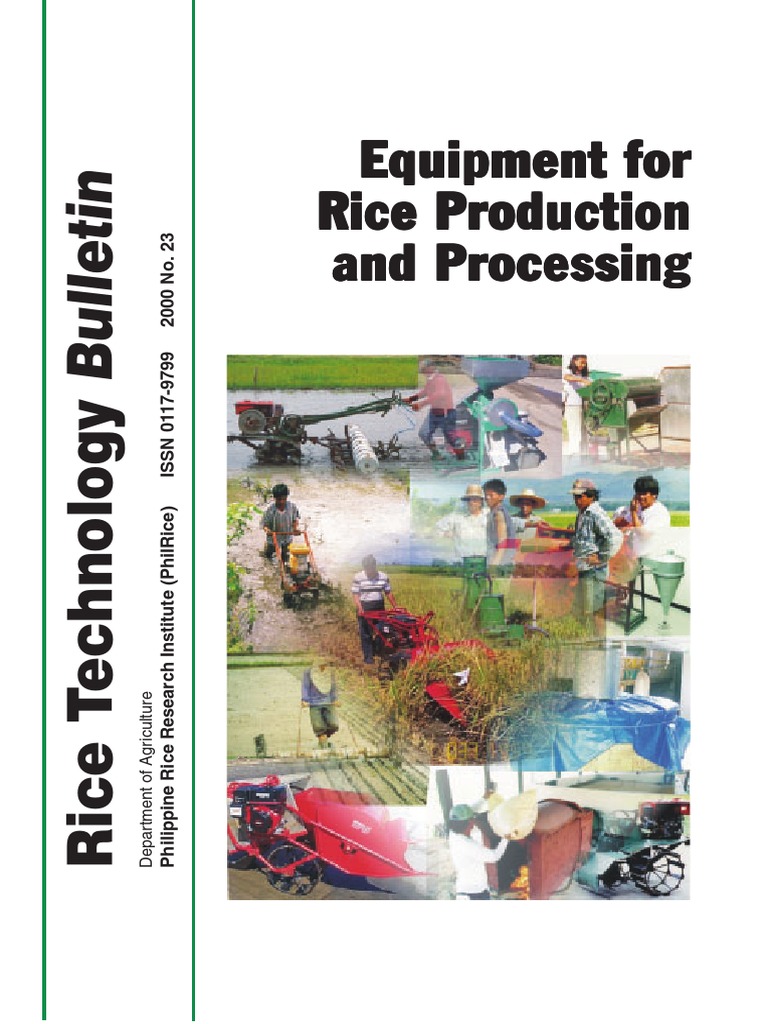 Rice Production Equipment Guide | PDF | Agriculture | Nature