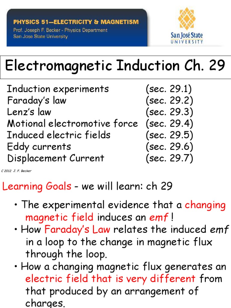 51 Ch29 Induction | PDF | Electromagnetic Induction | Classical Mechanics