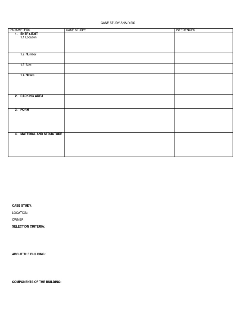 Case Study Analysis of Building Components | PDF | Technology & Engineering
