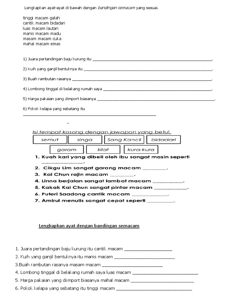 Bandingan Semacam | PDF