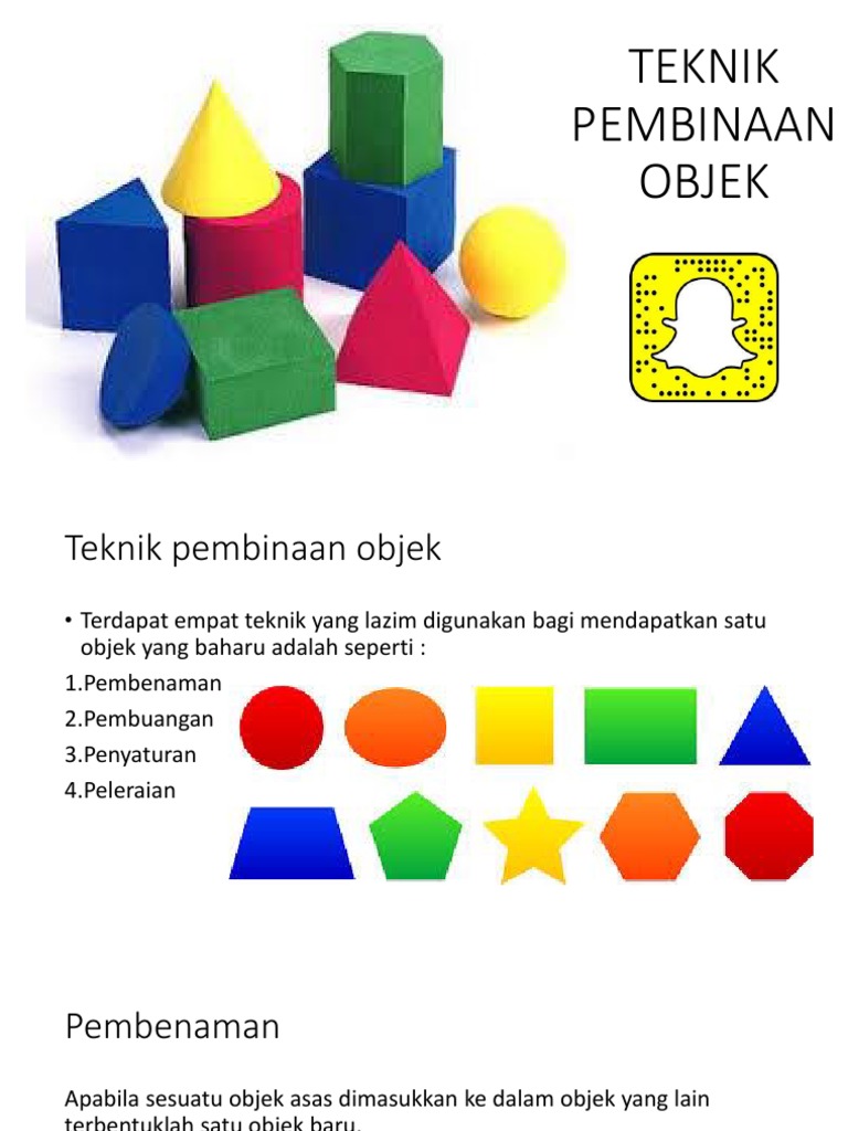 Teknik Pembinaan Objek | PDF