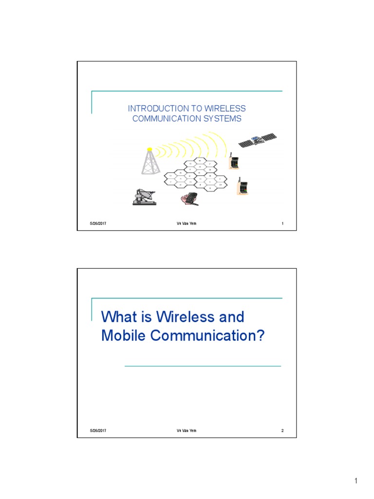What Is Wireless and Mobile Communication? | PDF | Cellular Network ...