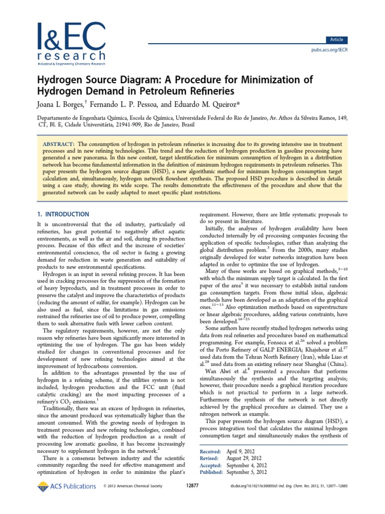 Hydrogen Sources Diagram | PDF | Flow Measurement | Hydrogen