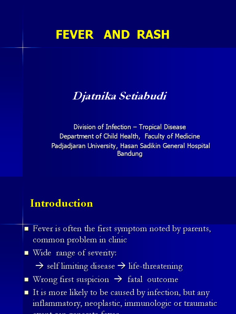 Fever and Rash by DR Djatnika (2 September 2014) | PDF | Cutaneous ...