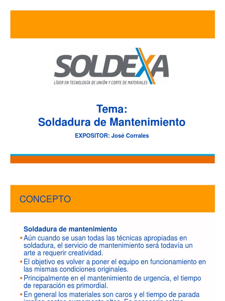 Soldadur de Mantenimiento-Soldexa PDF | PDF | Soldadura | Construcción