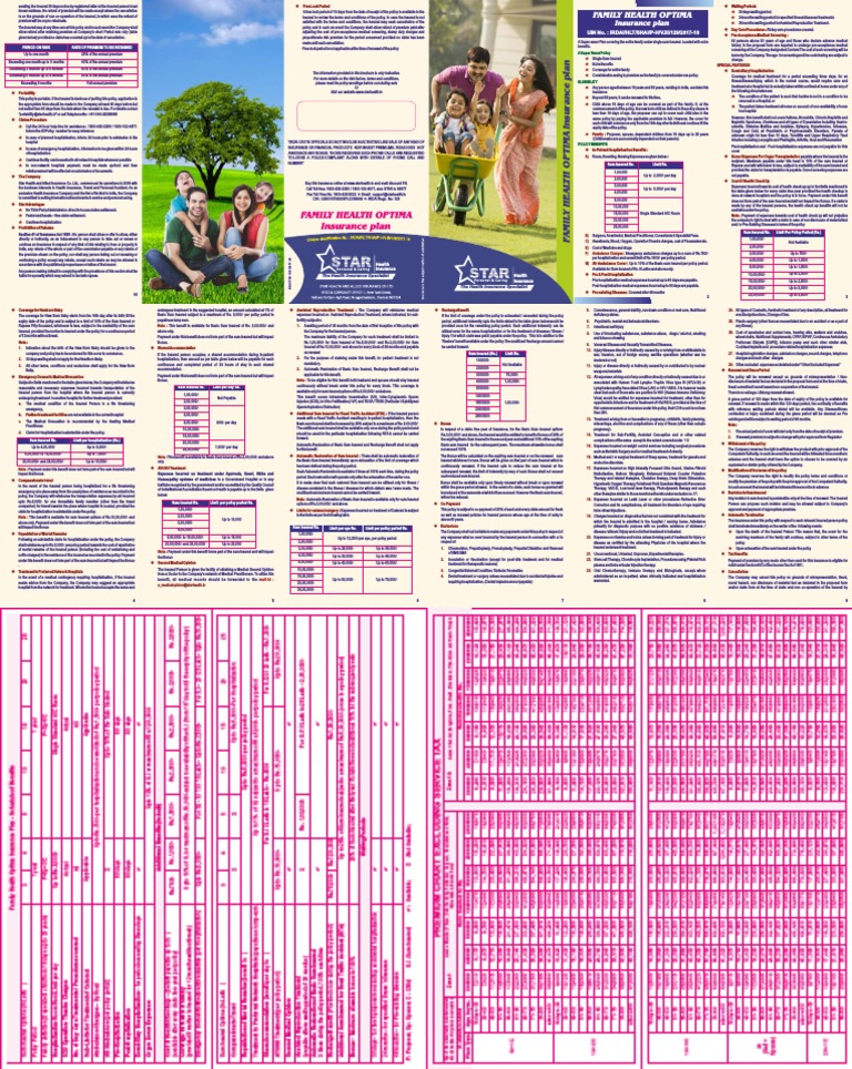 Family Health Optima Brochure | PDF | Insurance | Hospital
