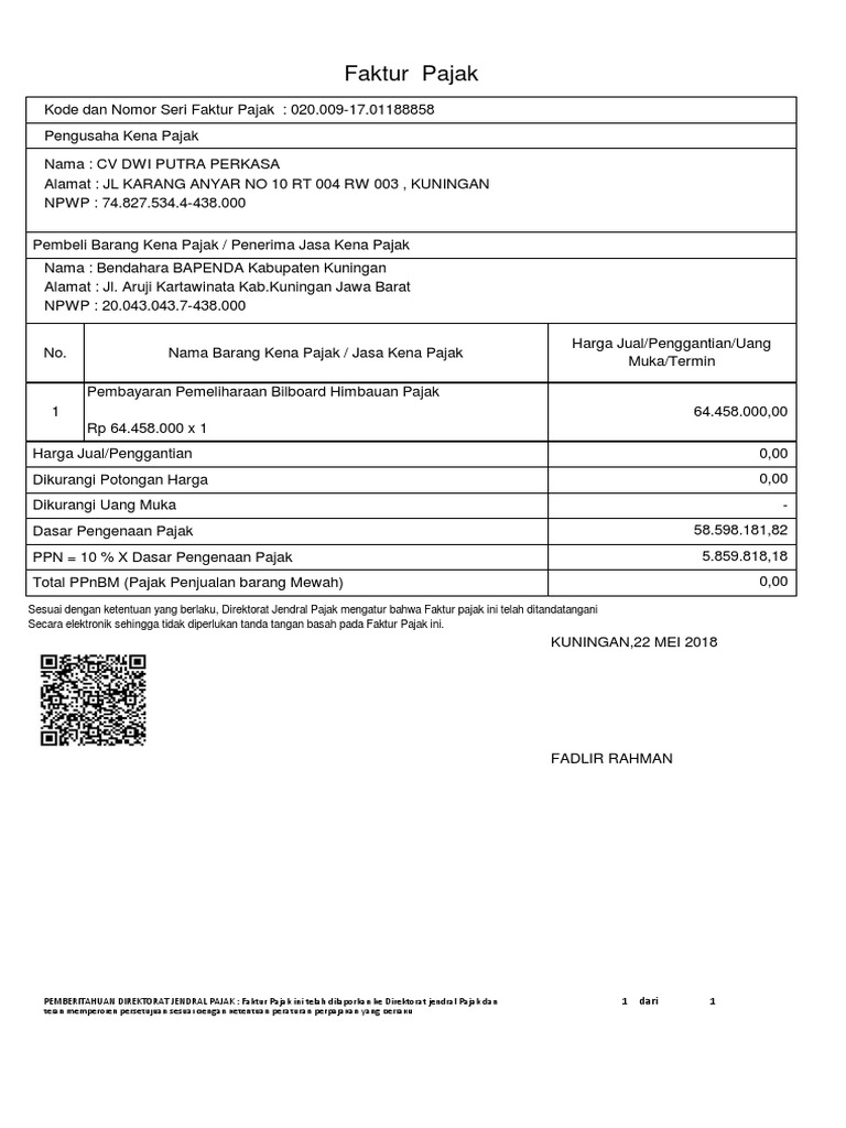 E Faktur DPP PDF | PDF