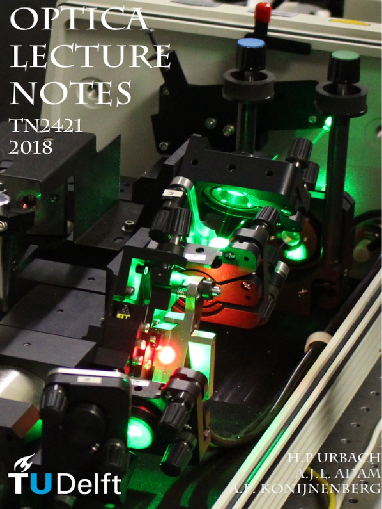Lectures Notes Optics | PDF | Coherence (Physics) | Optics