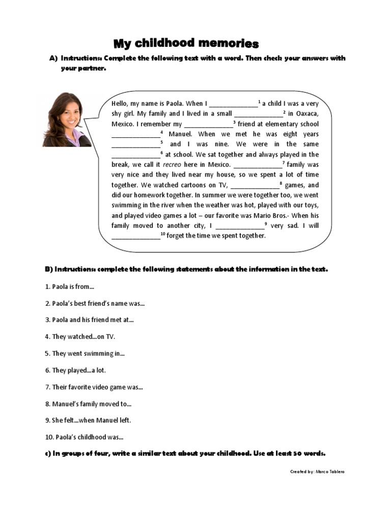 My Childhood Memories | PDF