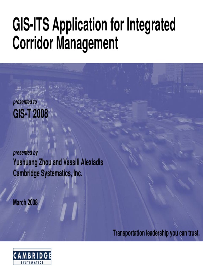 GIS-ITS Application For Integrated | PDF | Simulation | Systems Theory