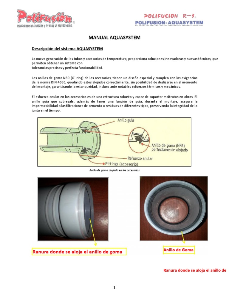 Manual Aquasystem PDF | PDF | Hormigón | Tubería (transporte de fluidos)