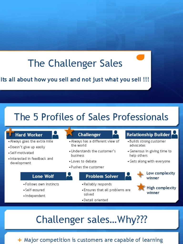Challenger Sales | Download Free PDF | Sales | Cognition