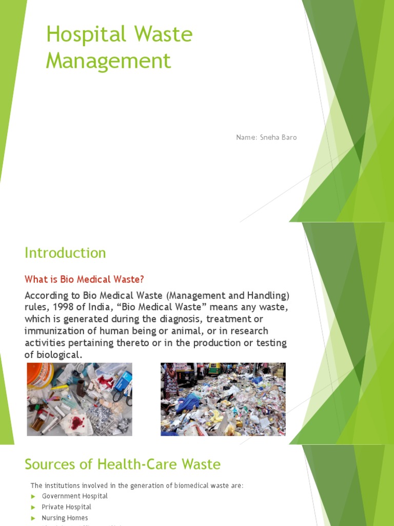 Hospital Waste Management | PDF | Incineration | Health Care