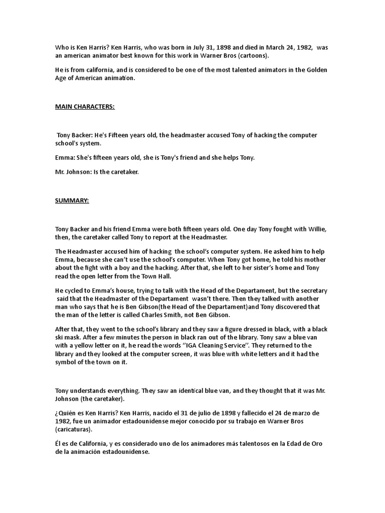 Who Is Ken Harris | PDF