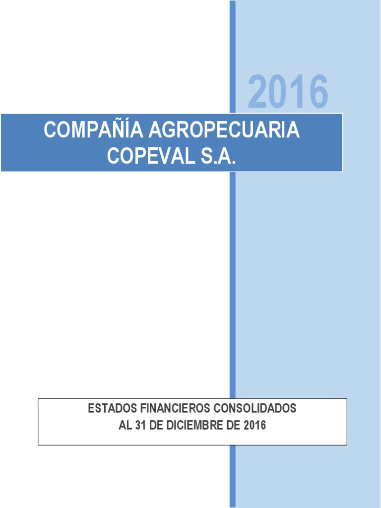 EEFF Copeval 2016 12 31 | PDF | normas internacionales de INFORMACION ...