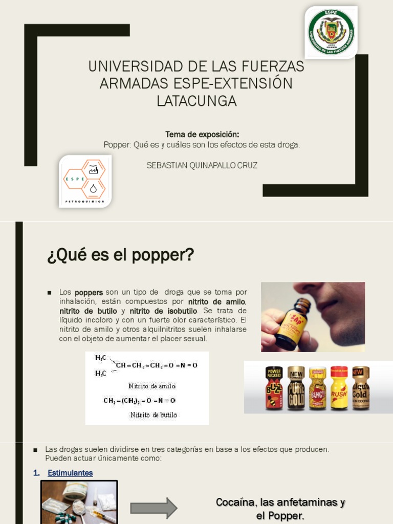 Poppers | PDF | Especialidades Medicas | Drogas
