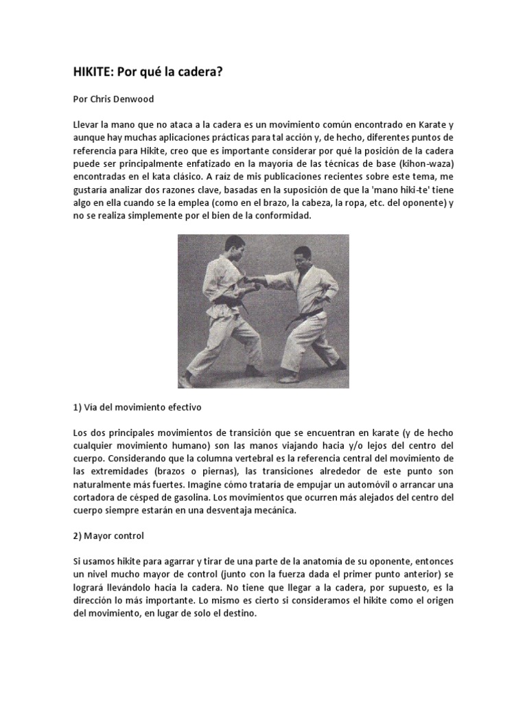 HIKITE | PDF | Kárate | Kata