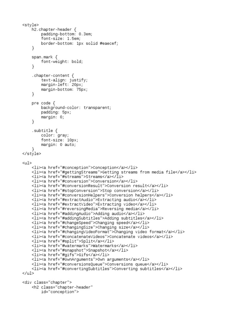 Documentation of Xabe - FFmpeg | PDF | Streaming Media | Computer Programming