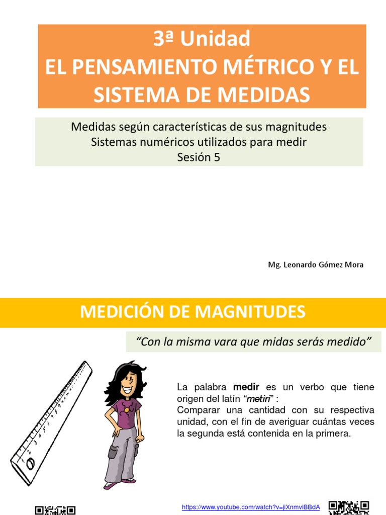 Clase 5 El Pensamiento Metrico y Sistema Medidas 30 Junio Ull 2018 ...