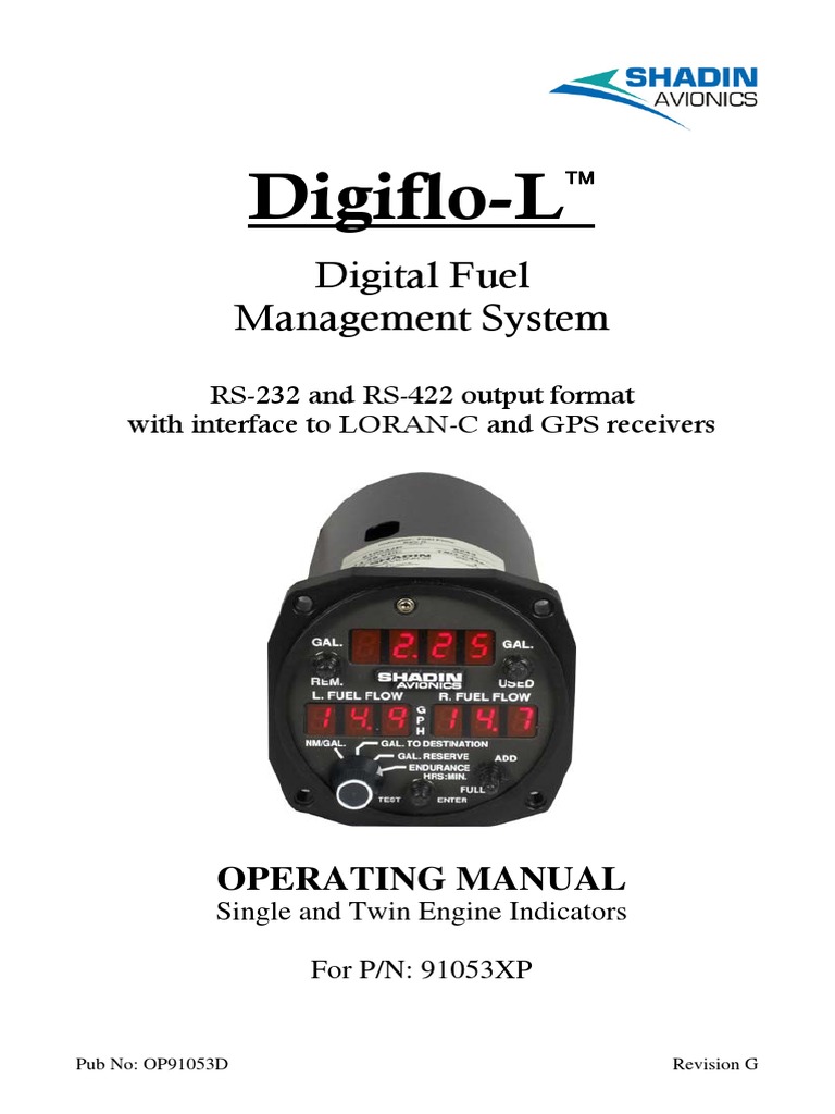 Digiflo-L™ Digital Fuel Management Manual | PDF | Navigation | Global ...