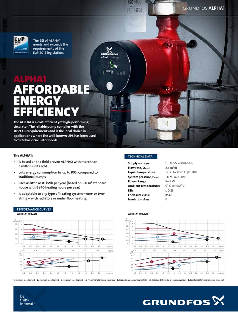 Grundfosliterature 5260965 | PDF | Physical Quantities | Building Engineering
