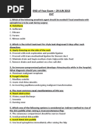 Ent MCQ | PDF | Human Nose | Health Sciences