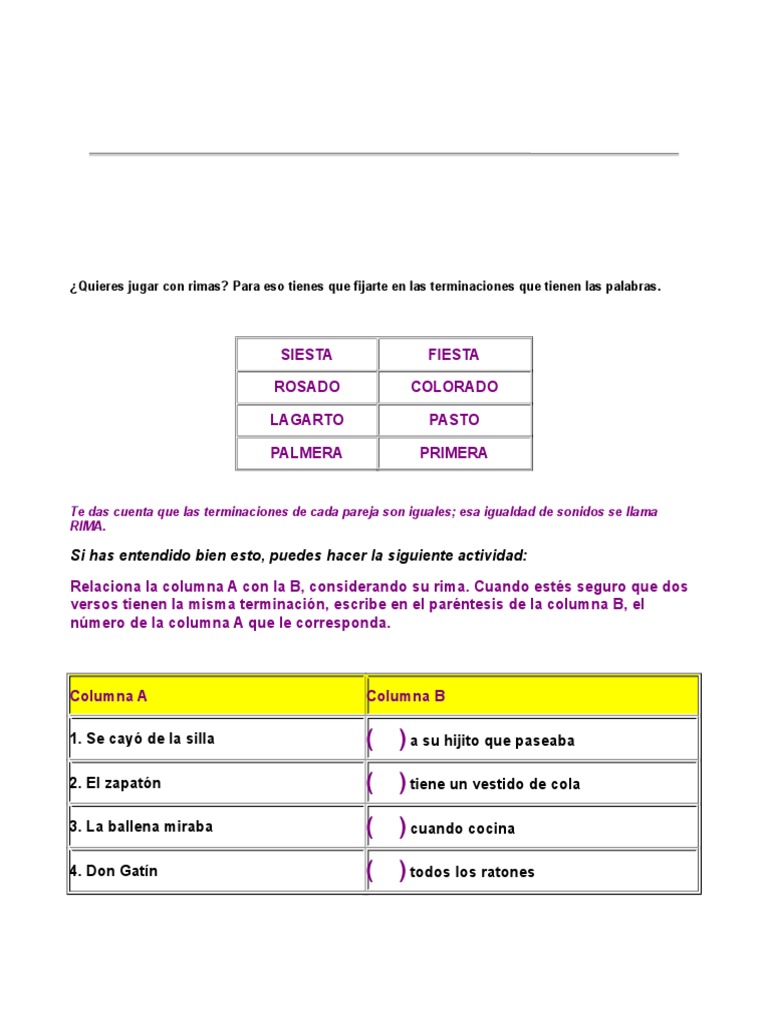 Guia2 Rima Consonante | PDF