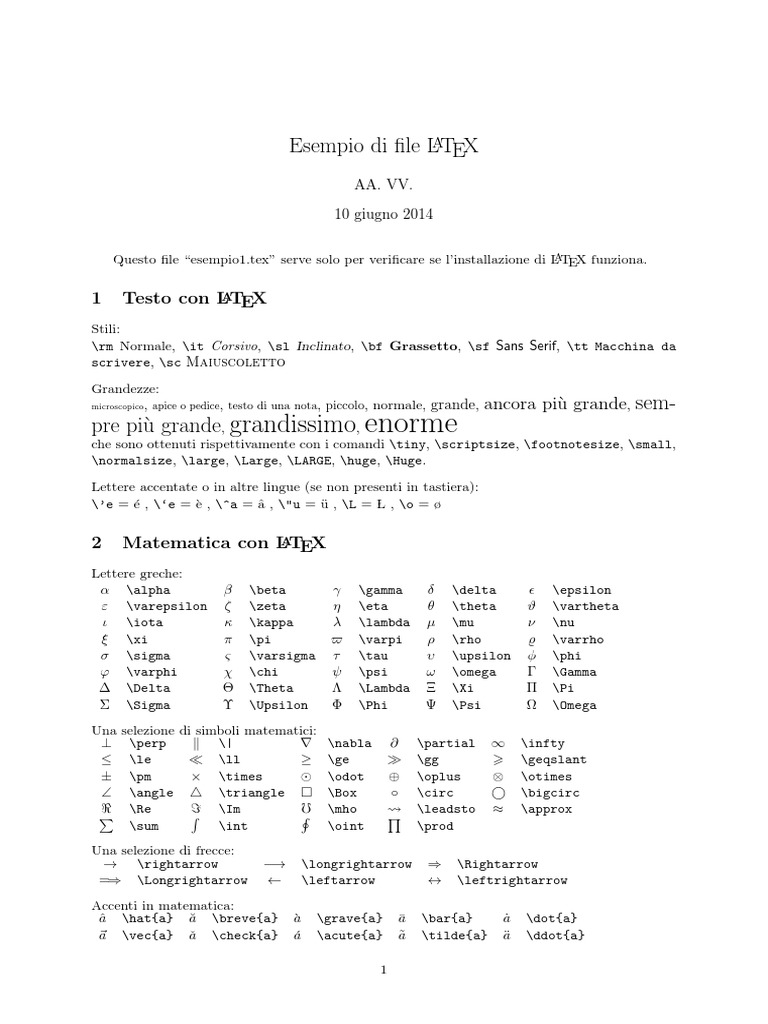 Esempio 1 | PDF