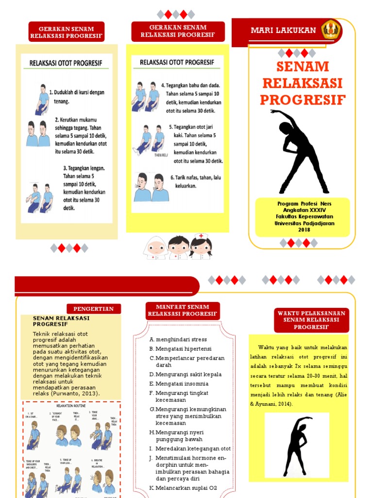 2 MEI - Leaflet Senam Relaksasi Progresif PDF | PDF