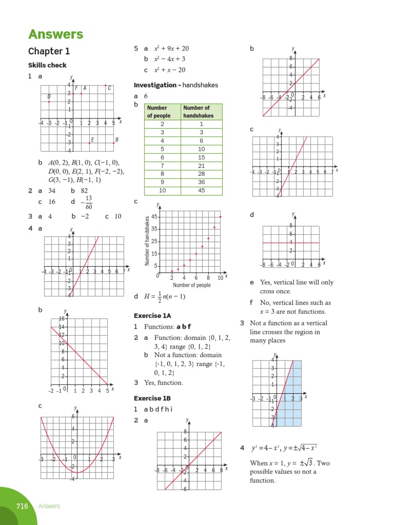 Ib Math SL Answer Section PDF | PDF | Asymptote | Geometry
