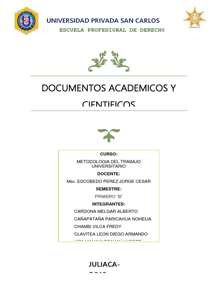 Documentos Academicos y Cientificos | Documento | Ensayos