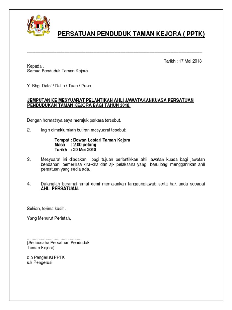 Surat Jemputan | PDF