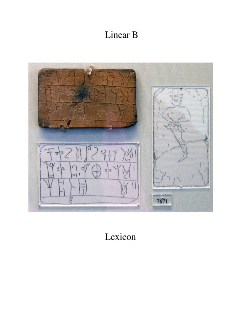 Linear B Lexicon Overview | PDF | Linguistics | Semiotics