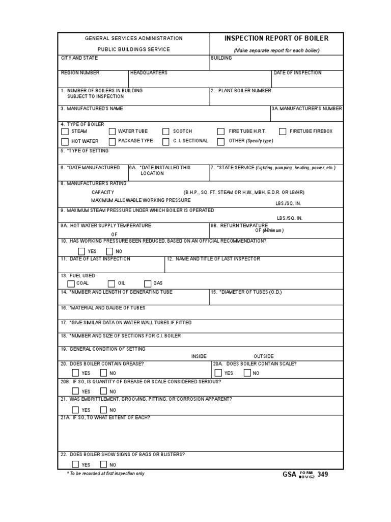 Boiler Checklist Report | PDF | Boiler | Chemical Engineering