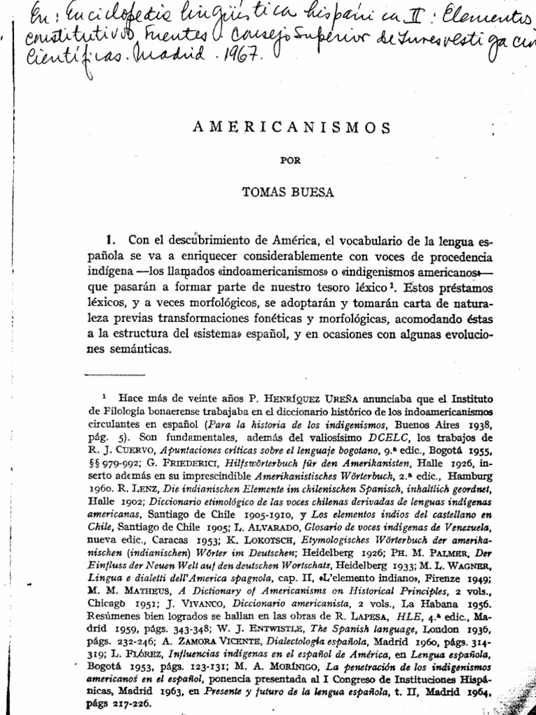 Buesa Americanismos | PDF