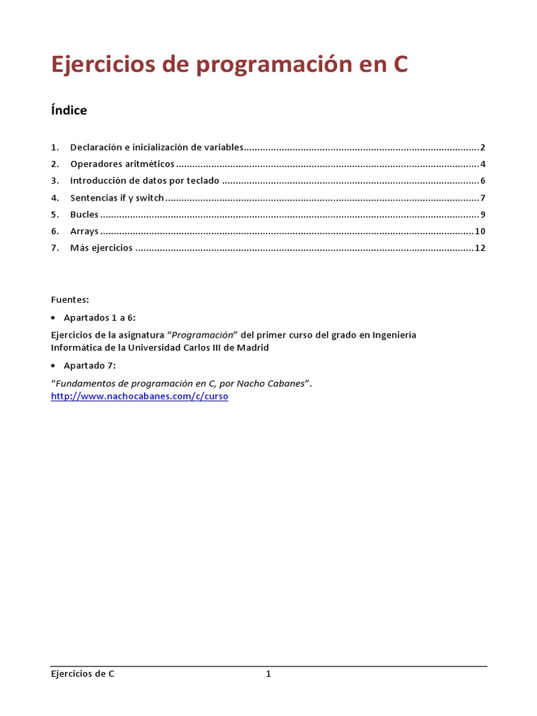 Ejercicios C++ | PDF | Estructura de datos de matriz | Entero