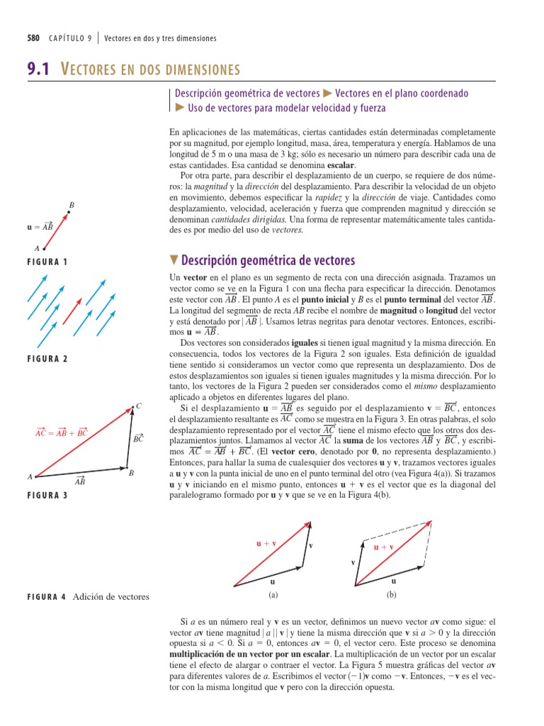 01 Stewart - Vectores de R2 y R3 | PDF | Vector Euclidiano | Geometria ...