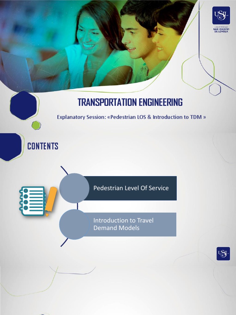 s9 Pedestrian Los and Introduction TDM | PDF | Transport | Traffic