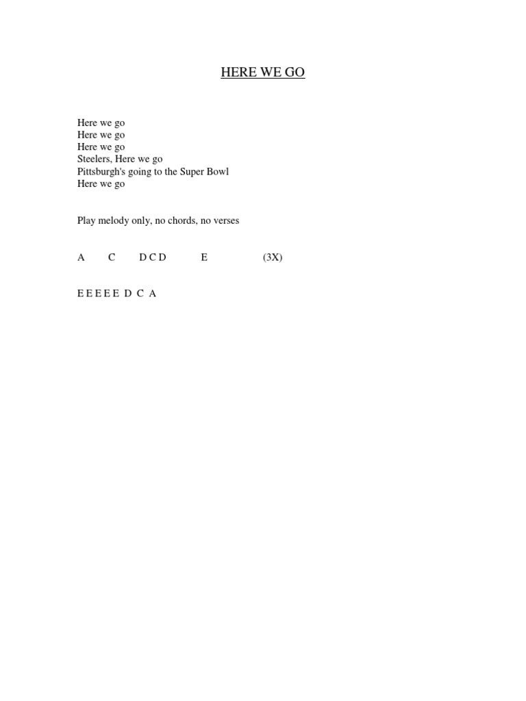 Here We Go | PDF