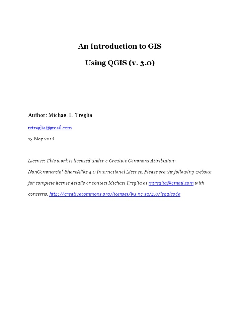 Treglia QGIS Tutorial 3 0 | PDF | Icon (Computing) | Geographic ...