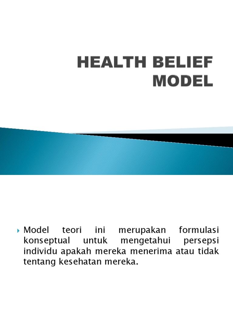 Health Belief Model | PDF