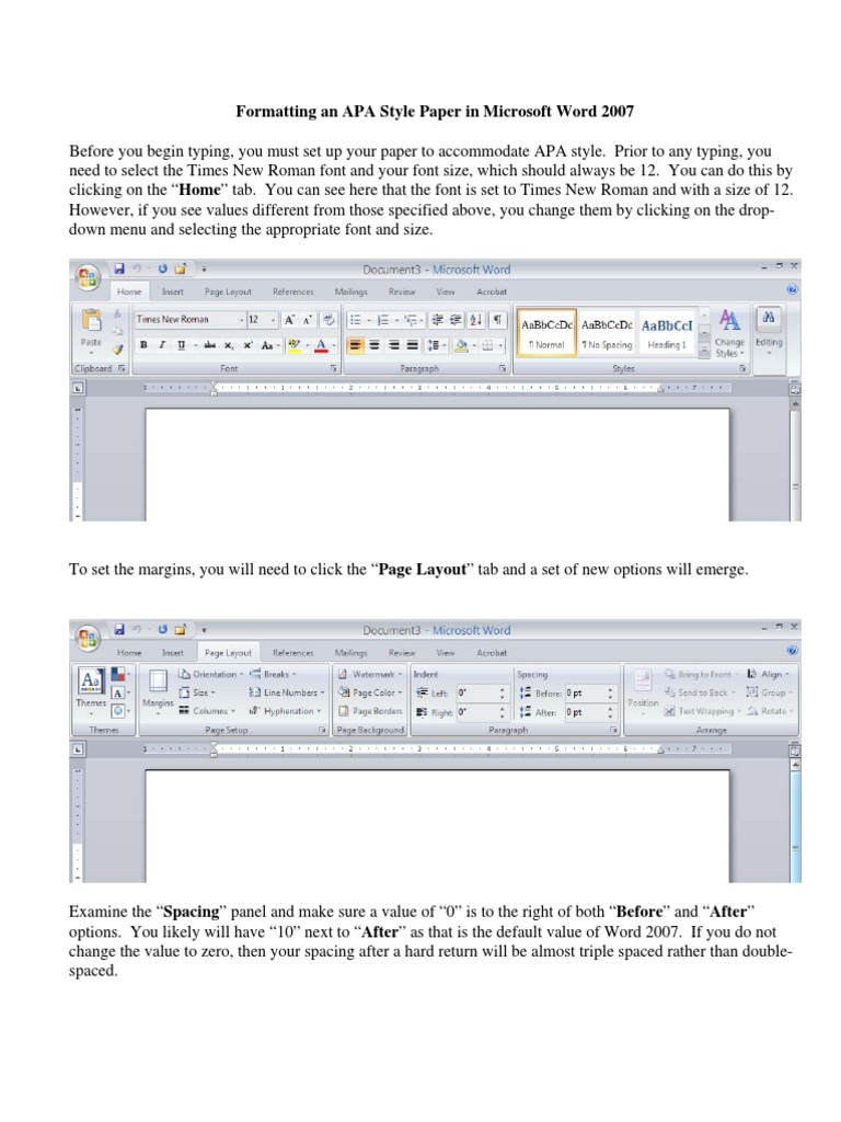 APA Word Format - TAC | PDF | Typefaces | Microsoft Word