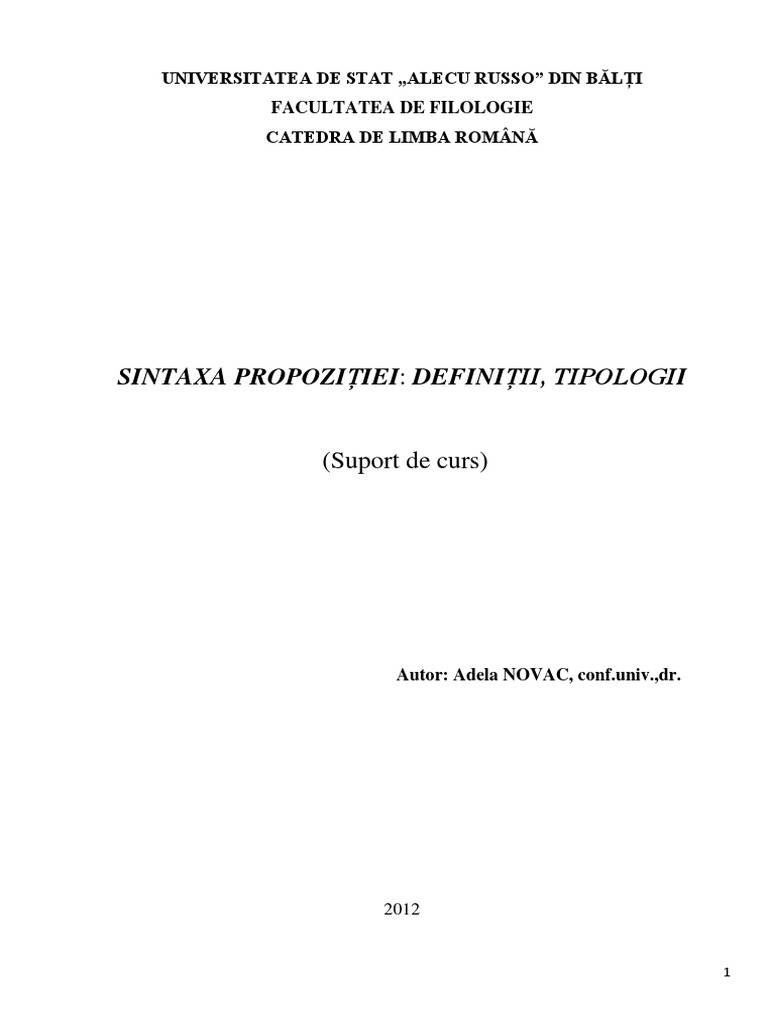 Sintaxa PDF | PDF