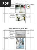 WORKS METHOD STATEMENT Ceiling Works | PDF | Ceiling | Wall
