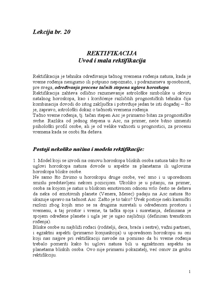Lekcija Br.20 | PDF