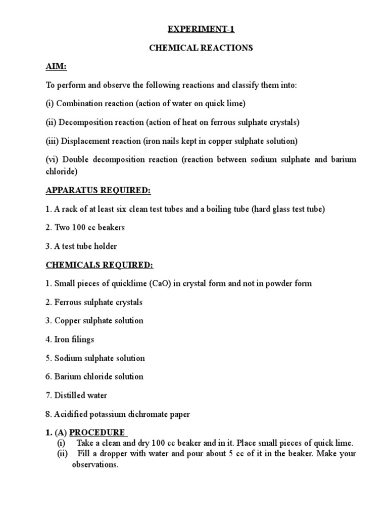 CBSE Grade 10 Chemistry Experiments | PDF | Sodium Hydroxide | Ph