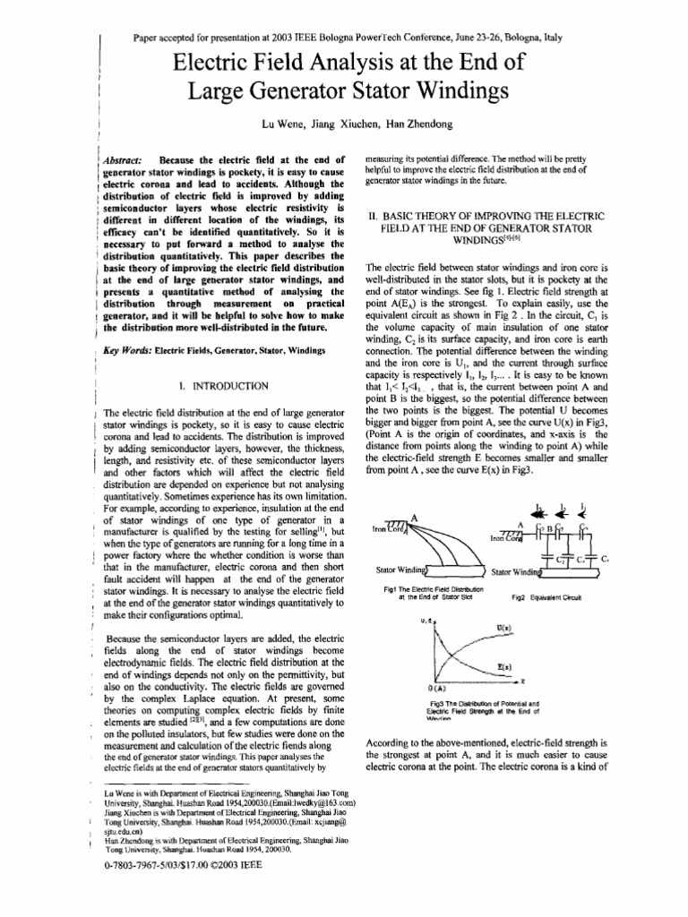 Generator End Windings | PDF | Electrical Resistance And Conductance ...