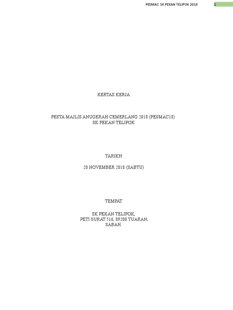 3.kertas Kerja Belanjawan | PDF